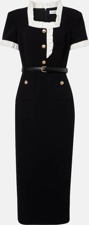 Self Portrait Robe midi en cr&ecirc;pe