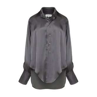 Maison Margiela Damen, Blusen & Hemden, Grau, XSGr&ouml;&szlig;e