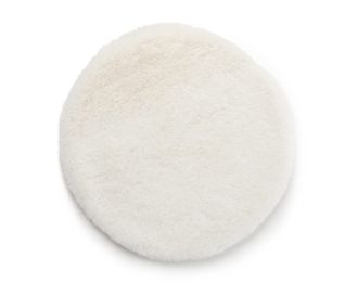 Gözze Gözze Fellimitat-Stuhlplatte, Sitzkissen, Kunstfell, 100% Polyester, Ø 38 cm - Weiß