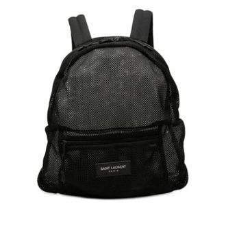 Saint Laurent unisex, Pre-owned, Noir, Taille: ONE Size Pre-owned Mesh Backpack