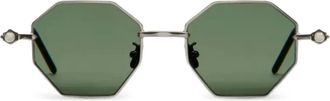 Kuboraum Geometrische P74 Sonnenbrille - Silber