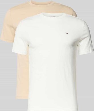 Tommy Jeans Slim Fit T-Shirt Set aus reiner Baumwolle im 2er-Pack