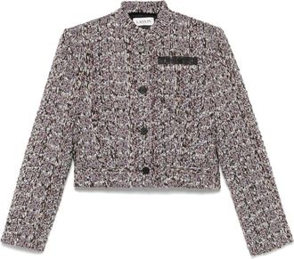 Lanvin Jacke aus Tweed - Rot