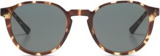 Komono Liam Tortoise Lunettes de soleil unisexes Ovales en Bio-Nylon pour homme et femme avec protection UV et verres résistants aux rayures