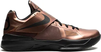 Nike baskets KD 4 Christmas - Mettalic Copper/Black - Marron