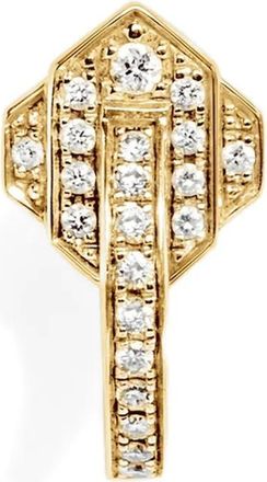 Statement créoles en or 18ct à diamants