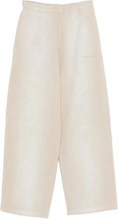 Alexander Wang Femme, Pantalons, Beige, Taille: 38 FR Sweatpant Hotfix Terry Mid-Rise