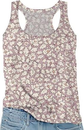 Generic Debardeur Femme Chic et &eacute;l&eacute;gant Chemisier sans Manche Imprim&eacute; D&eacute;bardeur Crop Top Ete Haut Chic et Elegant Caraco Vetement Femme Ete Veste Tee Shirt sa