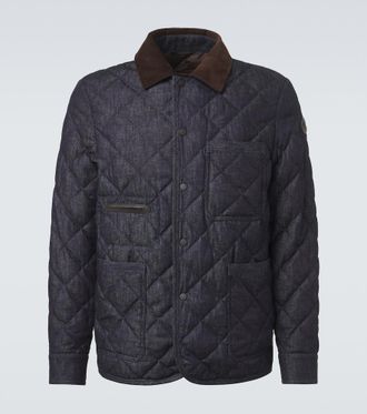 Moncler Doudoune en denim