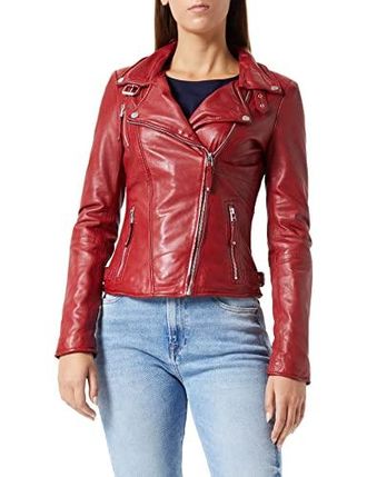 Freaky Nation Biker Princess Blouson Femme, Rouge Taille M