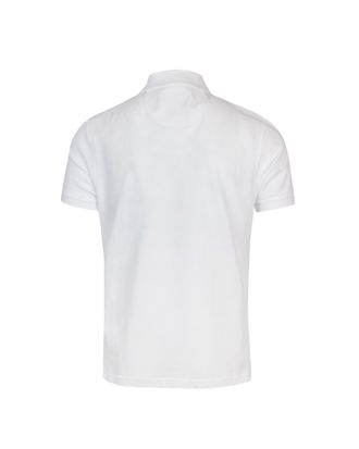 Barbour Mens Polo Shirt Tartan Trim White Cotton T-shirts And Polos