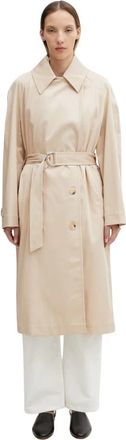 Lacoste Femme, Manteaux, Beige, Taille: 38 FR Trench Manteaux