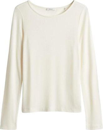 OPUS Smallo Langarmshirt - - Tops - Damen - Beige - 2XL