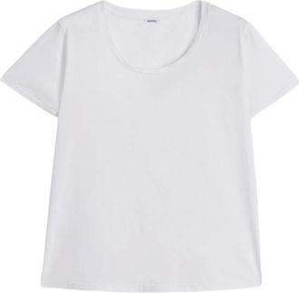 Aspesi Femme, Tops, Blanc, Taille: 38 FR T-shirt en jersey de coton avec imprim&eacute;