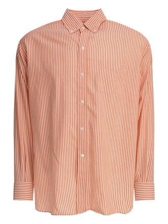 Beams Plus chemise à rayures - Orange
