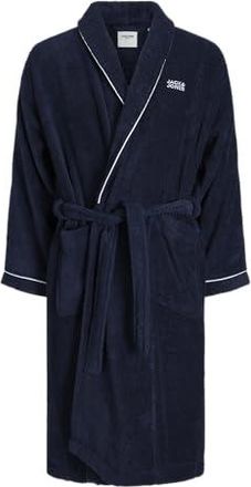 Jack & Jones JACK&JONES JACPIPING BATHROBE, Robe de chambre Homme, Navy Blazer