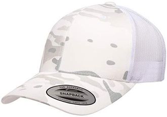 Yupoong Yp Classics Multicam Casquette r&eacute;tro Camionneur, Alpin/Blanc, Taille Unique
