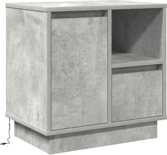 vidaXL Nachttisch mit Betongrau 50 x 34,5 x 50 cm Holzwerkstoff Vidaxl