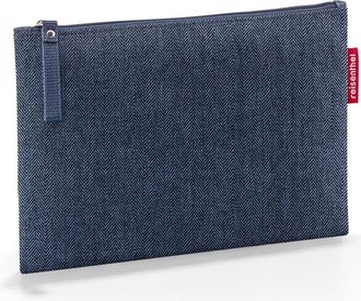 Reisenthel case 1 herringbone dark blue - universeller kleiner Organizer f&uuml;r Kosmetik oder kleine Handtaschenartikel