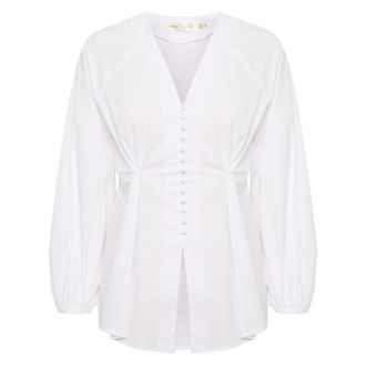 Inwear Elegante- taillierte Bluse mit einzigartigem Verschluss - - Blouses & Shirts - Damen - Wei&szlig; - XL