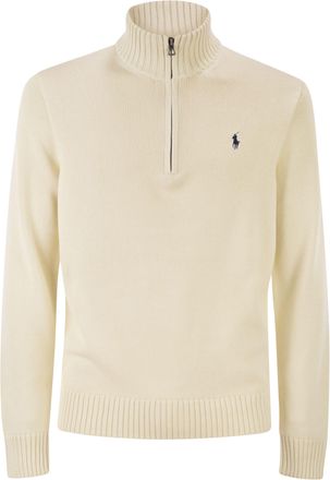 Polo Ralph Lauren Pull en coton avec fermeture &eacute;clair