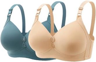 Generic Lingerie forte force de soutien pour femme, bretelles r&eacute;glables, couverture compl&egrave;te, soutien-gorge confortable sans armature, soutien-gorge sans arma