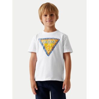 Guess T-Shirt L6GI00 K8HM4 Wei&szlig; Regular Fit