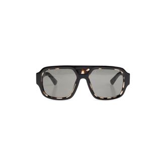 Dolce & Gabbana Homme, Accessoires, Noir, Taille: 55 MM Lunettes de soleil rectangulaires