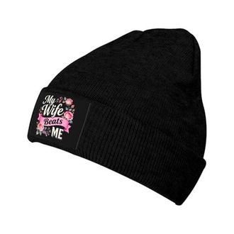 Generic Chaud Bonnet Tricot&eacute;, Ma Femme et Moi, Doux Beanie Hiver, Tricoter Chapeau pour Femme, Ski, Adultes