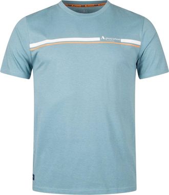 Aquascutum Active Cotton Stripes Avio Blue T-shirt