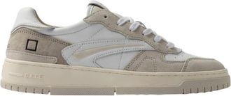 D.A.T.E. Beige Wildleder-Sneakers - - Shoes - Herren - Wei&szlig; - 44 EU