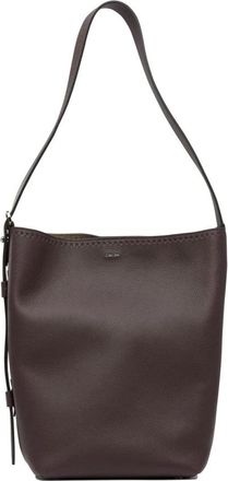Max Mara Femme, Sacs, Rouge, Taille: ONE Size Sac Seau Bandouli&egrave;re en Cuir