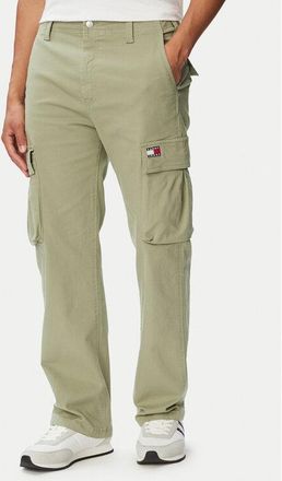 Tommy Jeans Cargohose Otis Co DM0DM22403 Gr&uuml;n Regular Fit