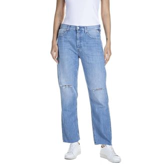 Replay Damen Leony Jeans, 10 Blue Denim, 28W