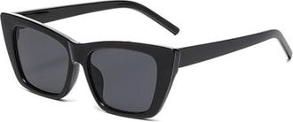 Generic Lunettes De Soleil Carr&eacute;es &Agrave; Monture Fine UV400 For Hommes Et Femmes, Id&eacute;ales For La Conduite, Les Vacances Et Le Shopping Photo.(Black)