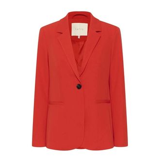 Kaffe Blazer Rouge Flamboyant - Femme - Vestes - Rouge - Taille: 38 FR