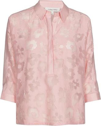 Marie M&eacute;ro Femme, Blouses et Chemises, Rose, Taille: 48 FR Polo