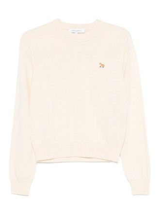 Maison Kitsuné Pull Col Rond - Rose Clair