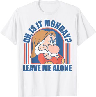 Disney Snow White Grumpy Oh Is It Monday Leave Me Alone T-Shirt