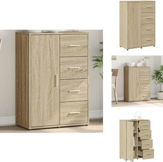 vidaXL Buffet chêne sonoma 60x31x84 cm bois dingénierie - Buffet - Armoire De Rangement - Meuble De Rangement - Commode - Mobilier