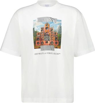 Off-white Homme, Tops, Blanc, Taille: XS Train Off Cotton T-Shirt