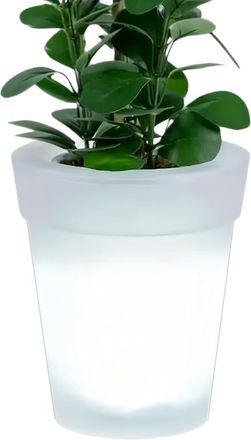 Generico LED-Pflanzgef&auml;&szlig;e f&uuml;r den Au&szlig;enbereich, wasserdichte Beleuchtung f&uuml;r den Au&szlig;enbereich, Solar-Blumentopf f&uuml;r Garten, Hof, Terrasse, Rasen, Geschenk, Geb
