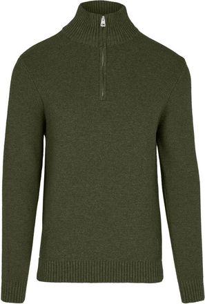 Bomboogie Homme, Pulls, Vert, Taille: XL Pull avec col montant et fermeture &eacute;clair