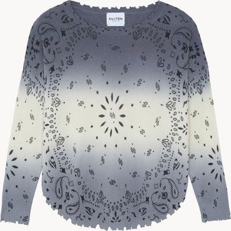 Kujten Pull cachemire col rond liquette - Pull Malo