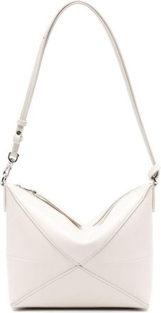Loewe pochette Puzzle Fold en cuir - Blanc