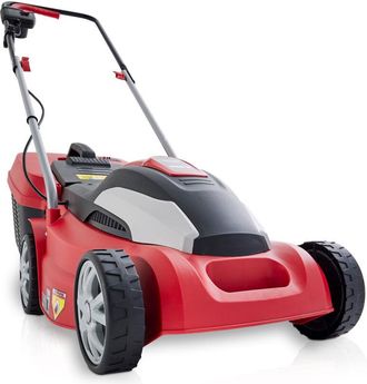 Hecht Rasenm&auml;her Elektro 34cm Schnittbreite 1400W 35L Grasfangkorb 5 Stufen Hand M&auml;her