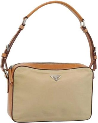 Prada Sac bandouli&egrave;re vintage doccasion - Femme - Pre-owned - Beige - Taille: ONE Size