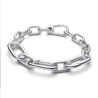 Pandora Pandora Auffälliges Gliederketten-Armband aus Sterling-Silber, ME Kollektion, Länge: 15 cm, 593854C00-1