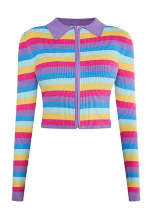 Mymo Gestreifte Zimmer Damen Violett Mehrfarbig