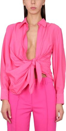 Jacquemus Femme, Blouses et Chemises, Rose, Taille: 36 FR La Chemise Bahia